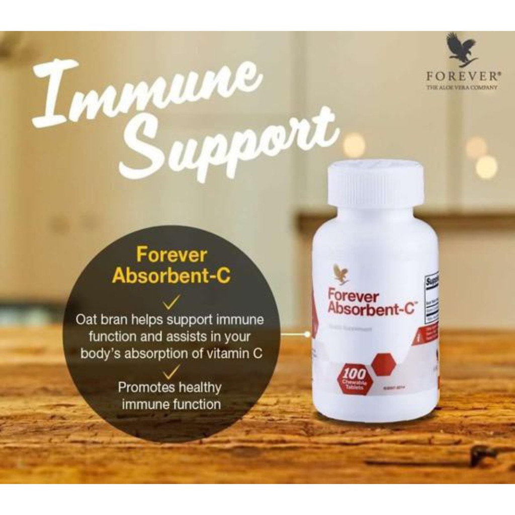 FOREVER LIVING Absorbent C (Vitamin C) 100 Tablets X1 Botol good for ...