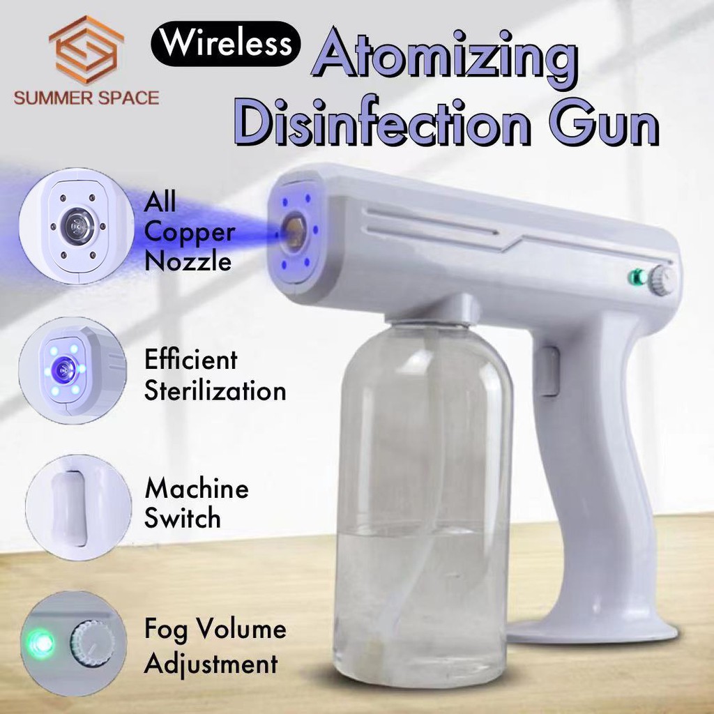 🔫Wireless Portable Disinfection Sprayer Gun 800ML Disinfection Machine ...