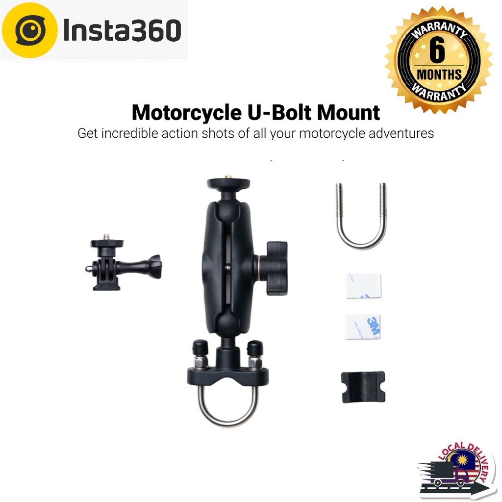Insta360 Motorcycle U-Bolt Mount(Standard)(Ready Stock) | Shopee Malaysia