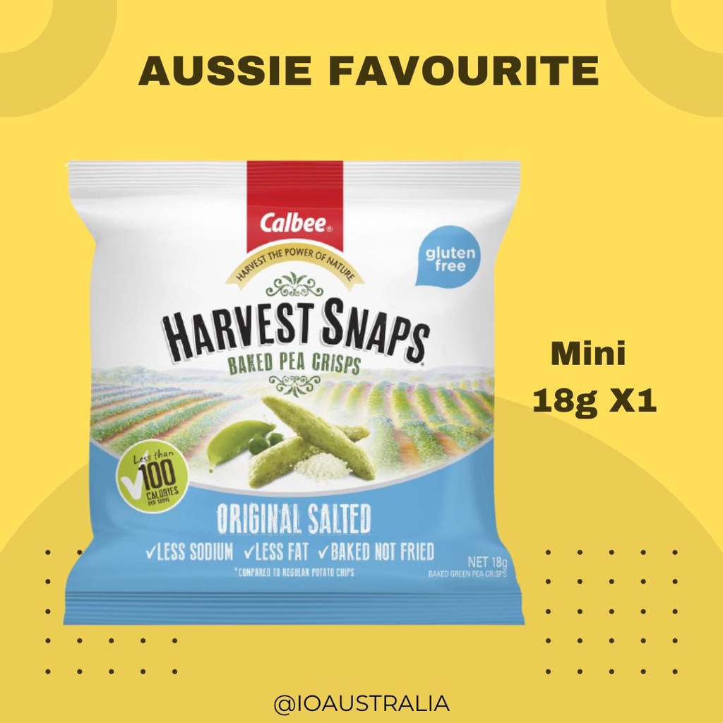 Calbee Harvest Snaps Pea Original Salted Mini 18g | Shopee Malaysia
