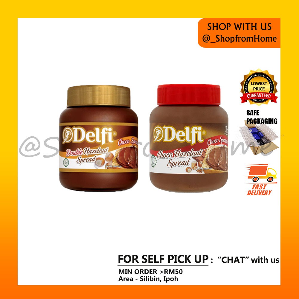 Delfi Double Hazelnut Spread/ Choco Hazelnut Spread 350g | Shopee Malaysia