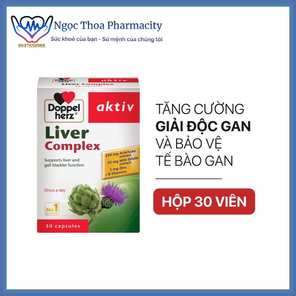 Doppelherz Aktiv Liver Complex Liver Detoxifying Tablets (Box Of 30 ...
