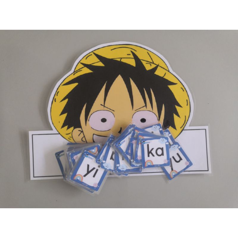 Laminated mini flash card blending small letters (kad imbas mini suku ...
