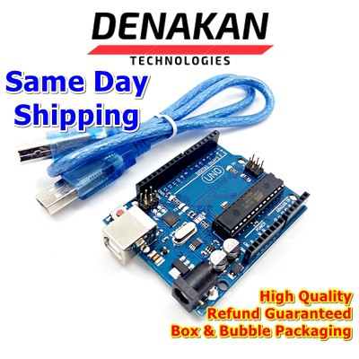 Arduino UNO Compatible Atmel ATMEGA328P DIP With USB Cable | Shopee ...