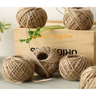 tali jute/tali duni jut/ kraftangan/ hiasan hantaran gift box/Benang ...