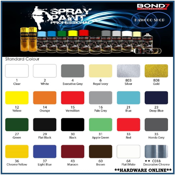 Smart BOND 7 Professional Spray Paint Standard 400G | Shopee Malaysia