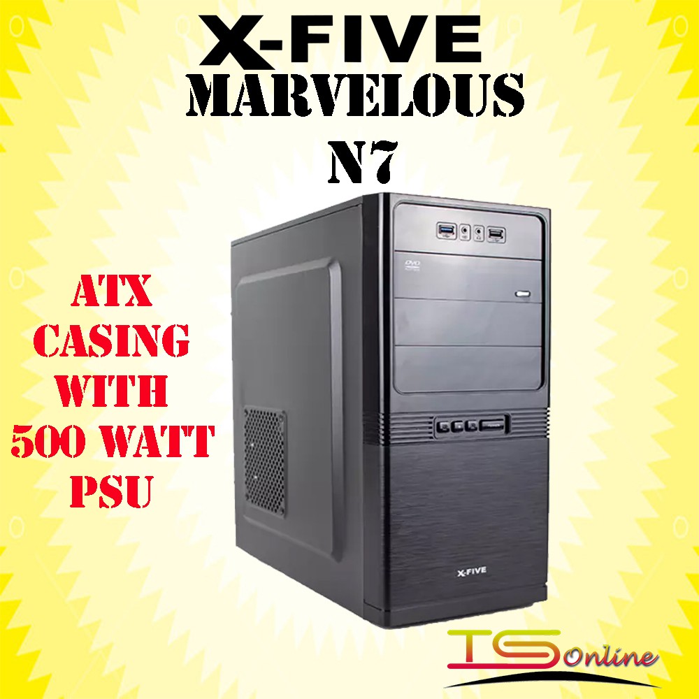 X-FIVE MARVELOUS N7 ATX Desktop Casing With PSU | Shopee Malaysia
