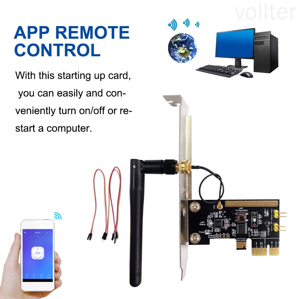 [Voll]WiFi Switch Relay Module Computer Remote Control PCI-E Interface ...