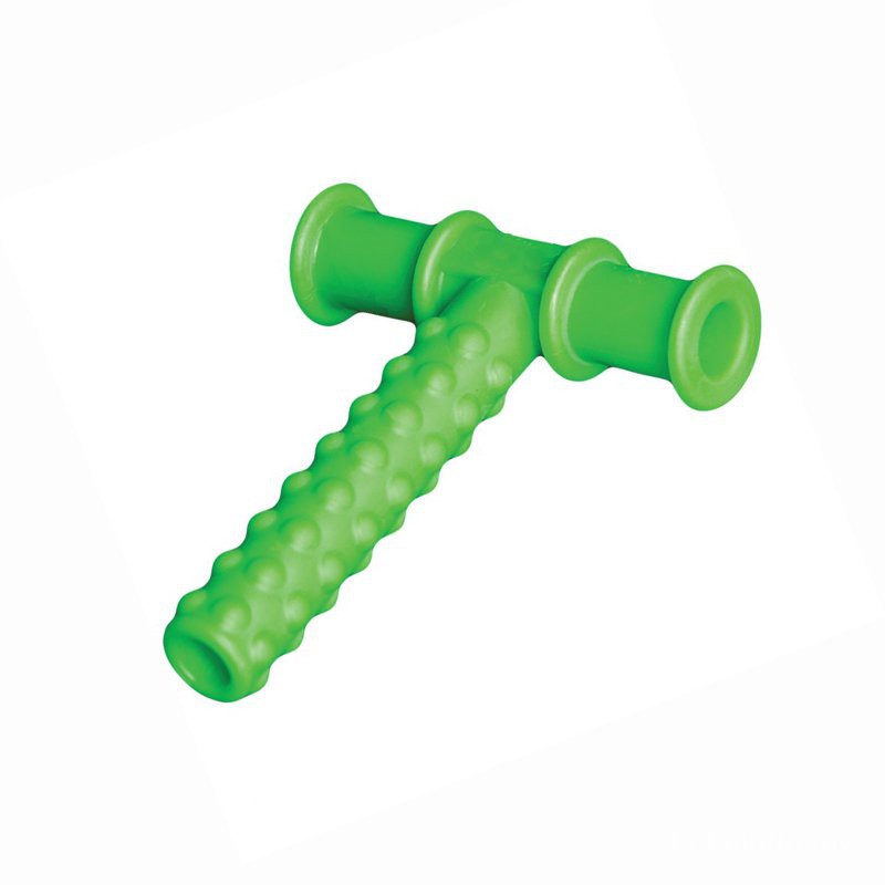 Green Knobby Chewing Tube Kids Baby Teether Tuxtured Oral Motor Chewy ...