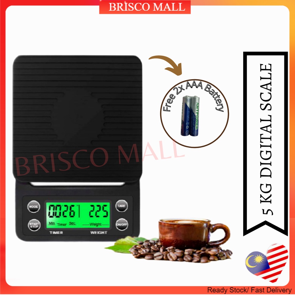 Digital Coffee Scale with Timer & Tar/ timer Coffee drip Scale/Kitchen ...