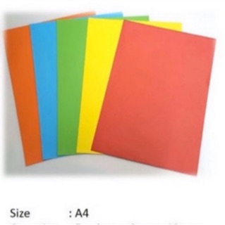 A4 Color Paper 80gsm (5 Color Mix) - 50 pcs/pack | Shopee Malaysia