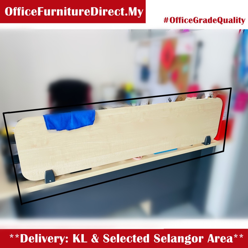 Partition Divider Panel For Office Table - Wooden Panel with White ...