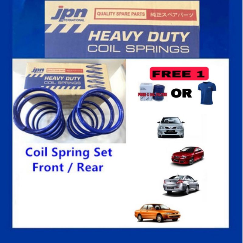 JPN PROTON WAJA , GEN2 , PERSONA , WIRA 1.6 , FRONT / REAR COIL SPRING ...