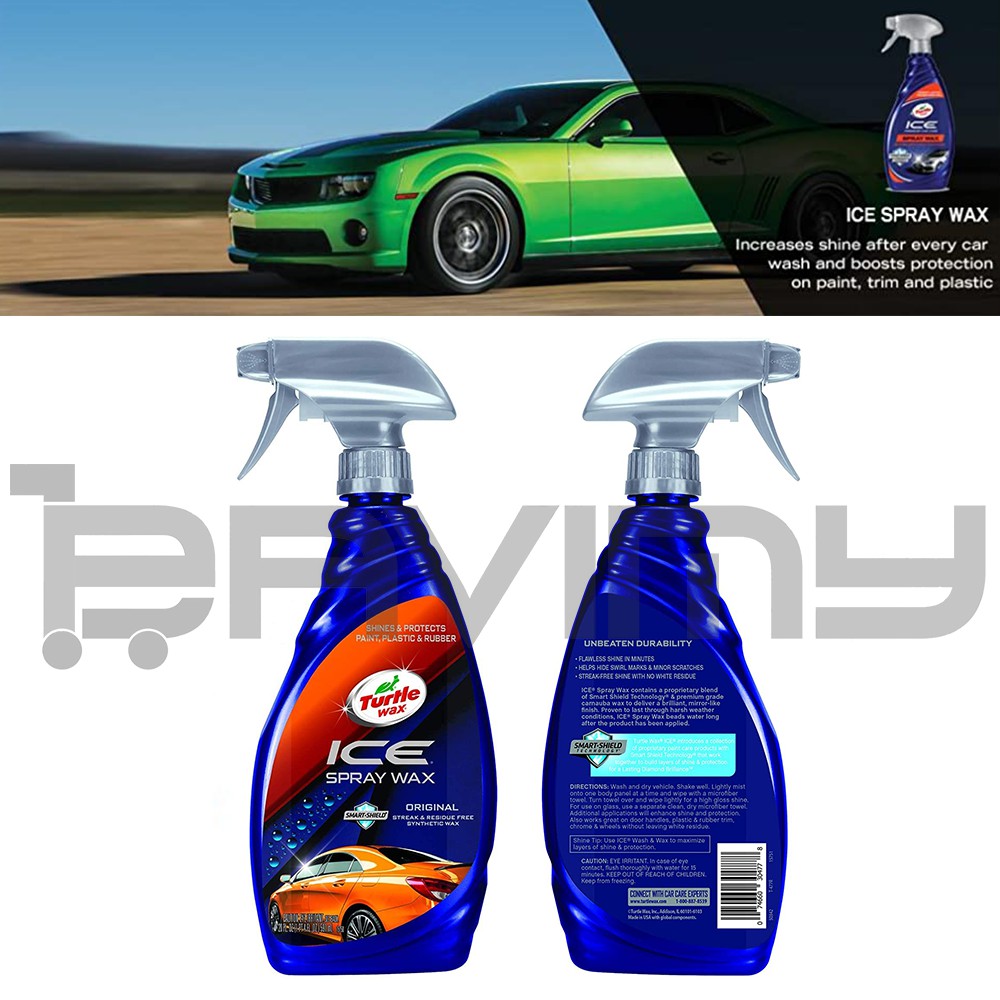 ICE Spray Wax By Turtle Wax (591ml) | Synthetic Wax + UV Protection ...