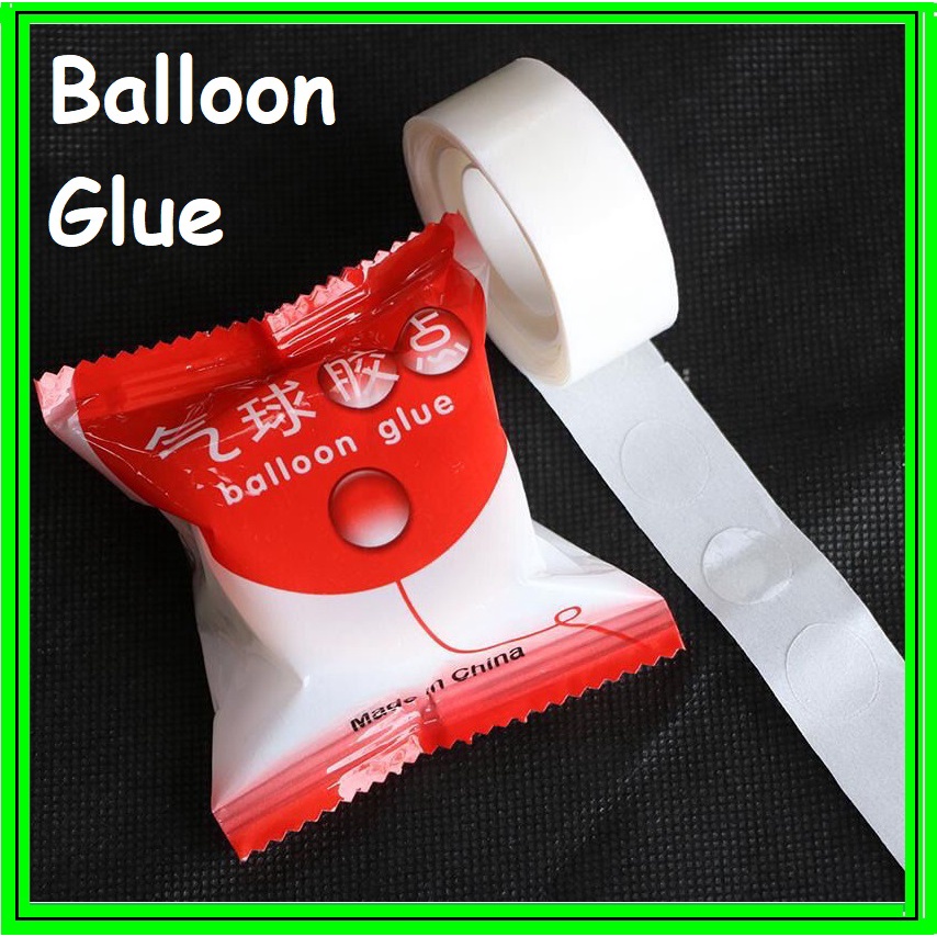 Balloon Glue 100 Dots/Roll Stickers Tape Gam Belon Tampal Garland ...