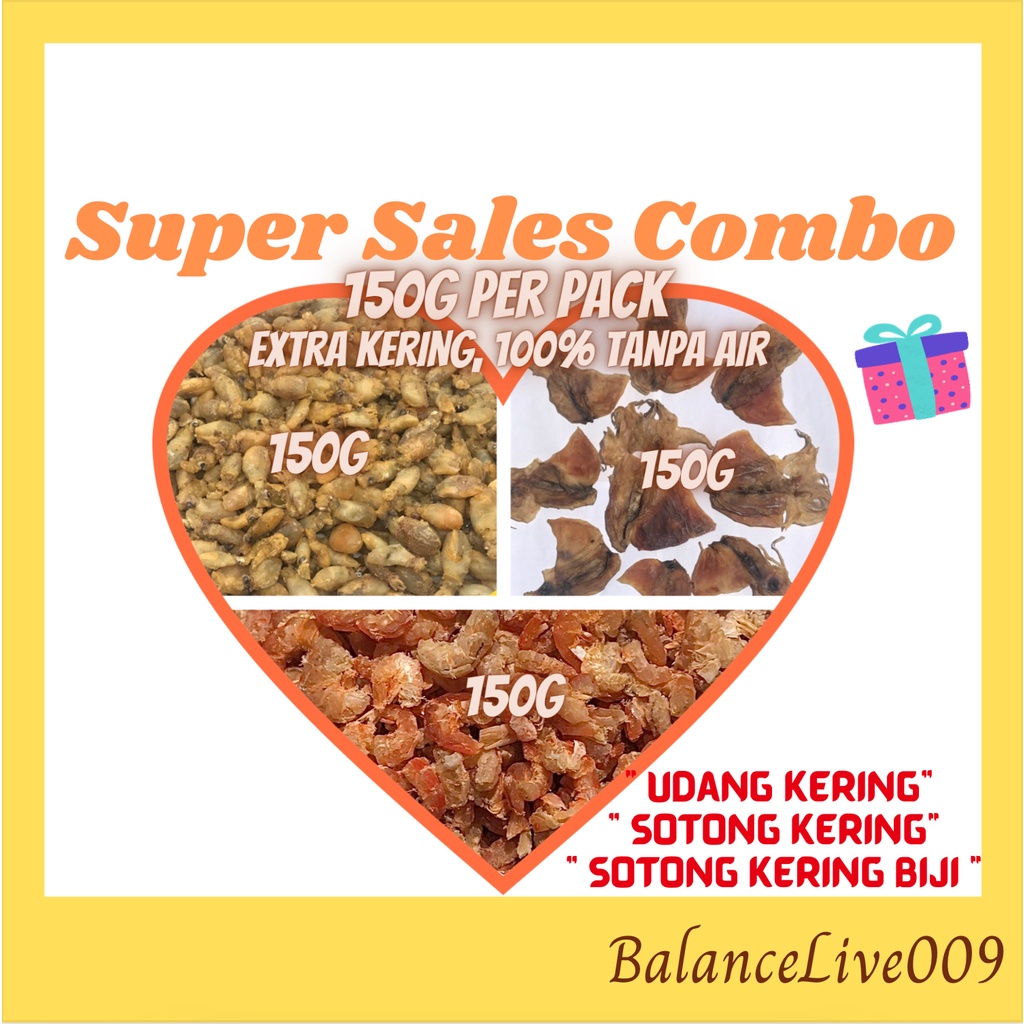 BalanceLive Super Sales Combo : Dried Seafood Sotong Kering Udang Super ...