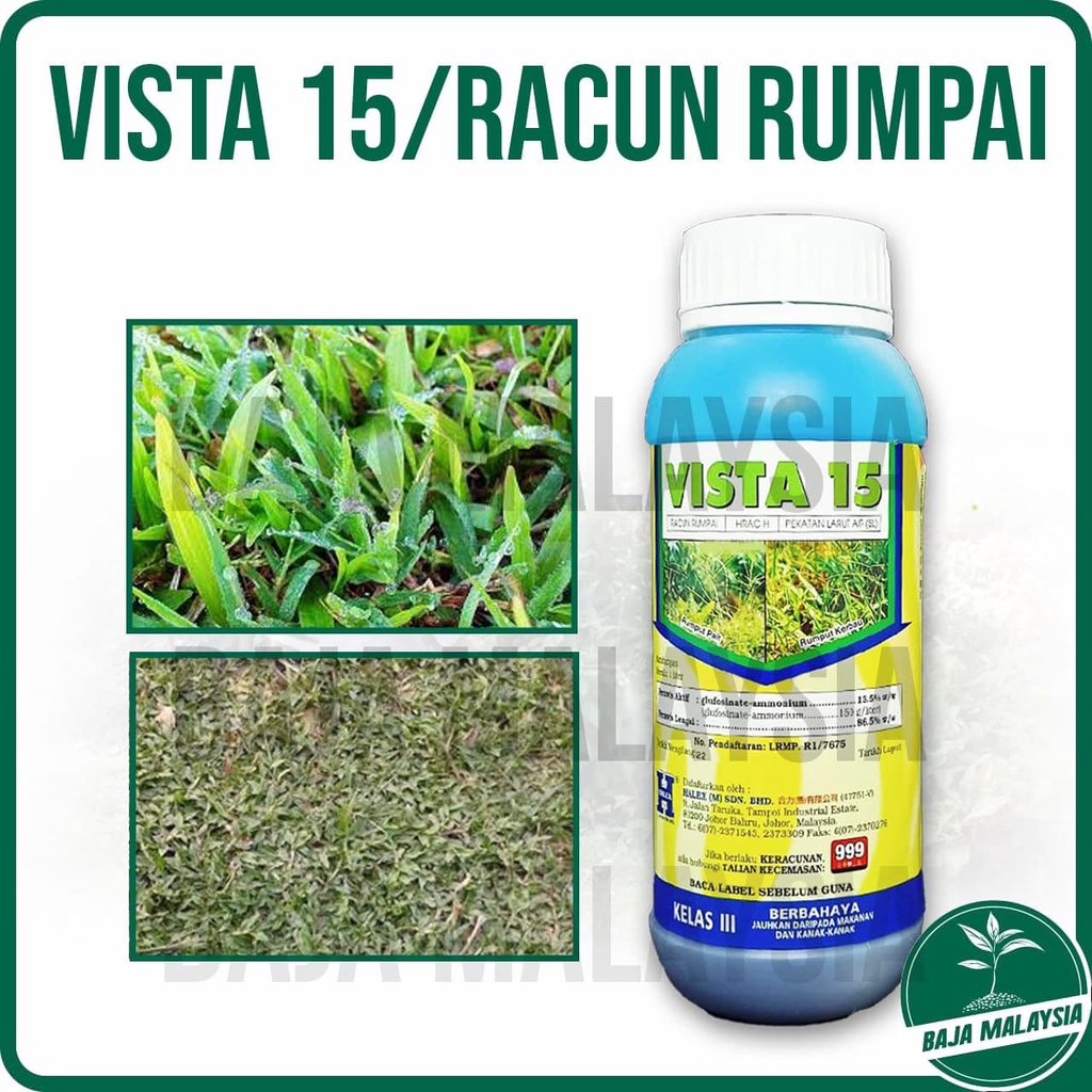HALEX Vista 15 (Racun Rumpai) Bersifat Sentuh dan Keracunan Perut 1 ...