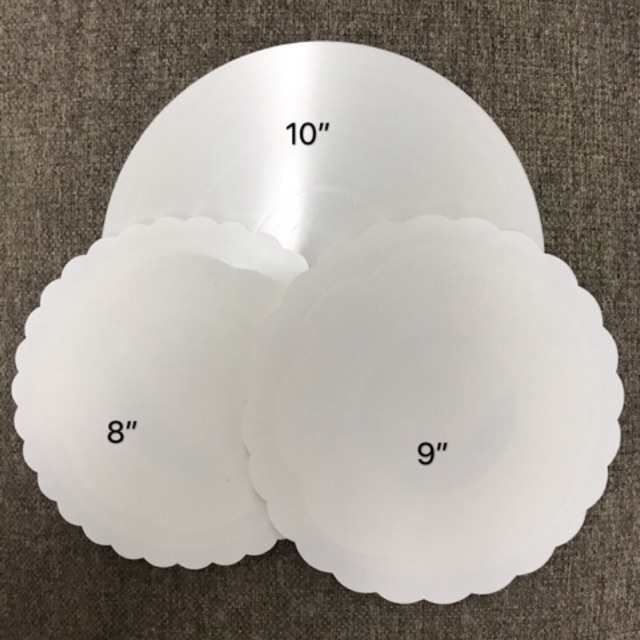 Plastic Cake Board 8” / 9” / 10”/ 10.5" / 12” | Shopee Malaysia