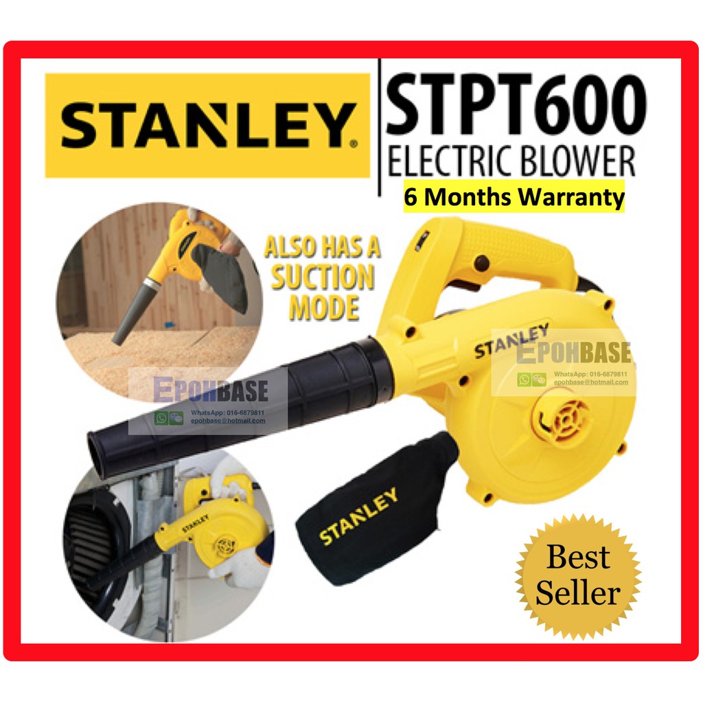 STPT600 STANLEY 2-IN-1 BLOWER & VACUUM 5SPEED 600W STPT 600 | Shopee ...