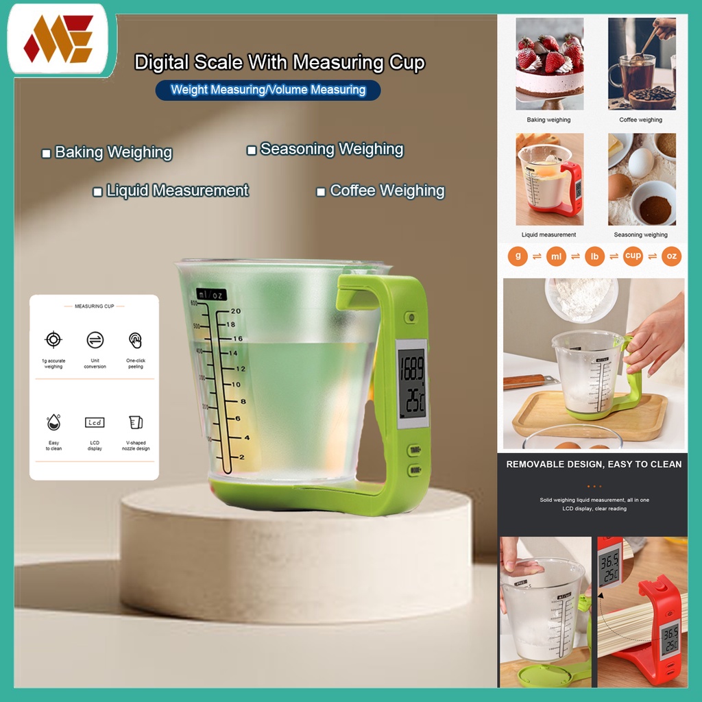 Digital Measuring Cup Electronic Scale Display Multifunctional ...