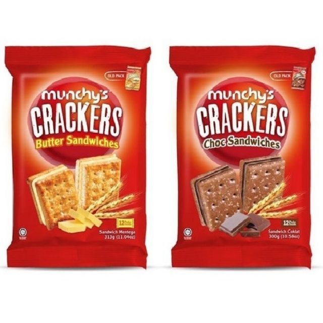 Munchy's crackers 313g I Butter I Chocolate Sandwich | Shopee Malaysia