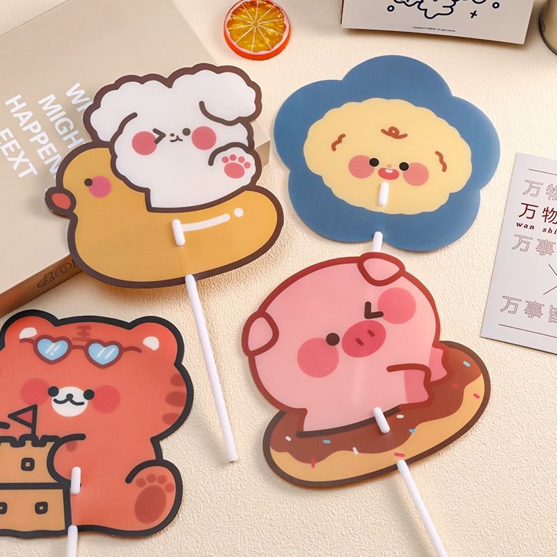 Portable Cute Cartoon Fan/Rabbit Little Yellow Duck Bear Theme Fans ...