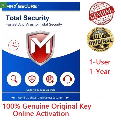 Max Secure Total Security Latest Version (Windows) - 1 USER, 1 Year ...