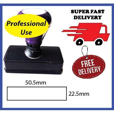 50.5 x 22.5mm Professional Self-Inked Stamp. Self Inking Chop ...