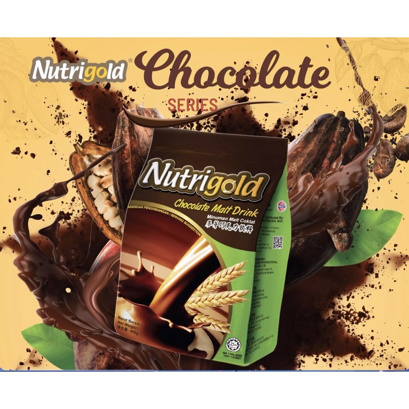 NUTRIGOLD Instant 3 in 1 Chocolate Malt Drink (400g / Pack) | Shopee ...