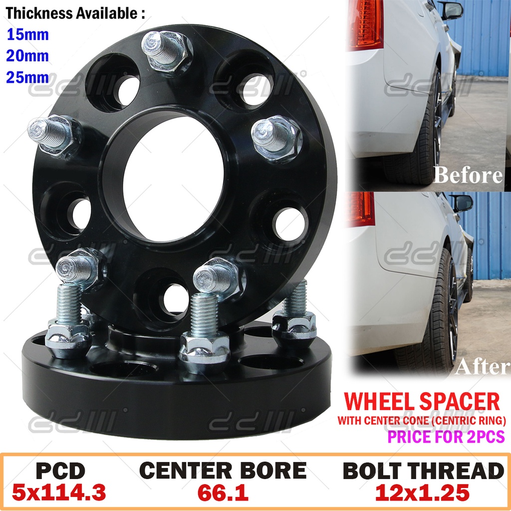 (2pcs/2Biji) 5x114.3 Hub Centric Wheel Spacer Nissan Skyline GTR R32 ...