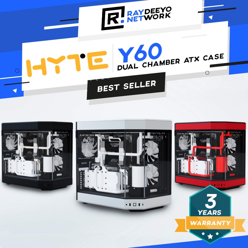 Hyte Y60 Dual Chamber ATX Case [Exclusively Vertical GPU Mounted ...