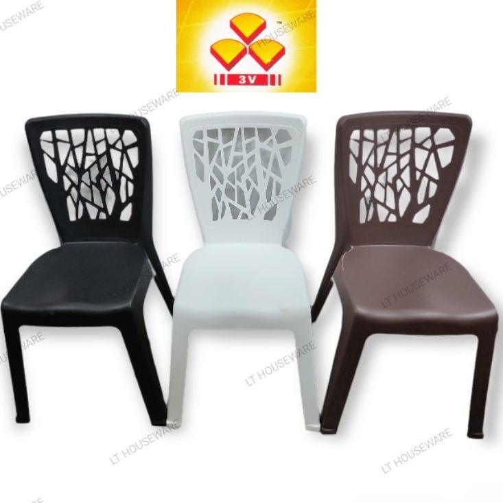 3V Dining Chair / Heavy Duty Plastic Side Chair / Kerusi Plastik ...