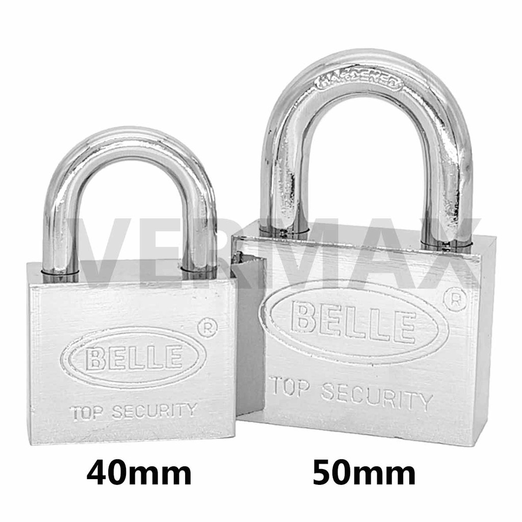 Original Belle 40mm / 50mm Security Padlock / Mangga Pintu / Top ...