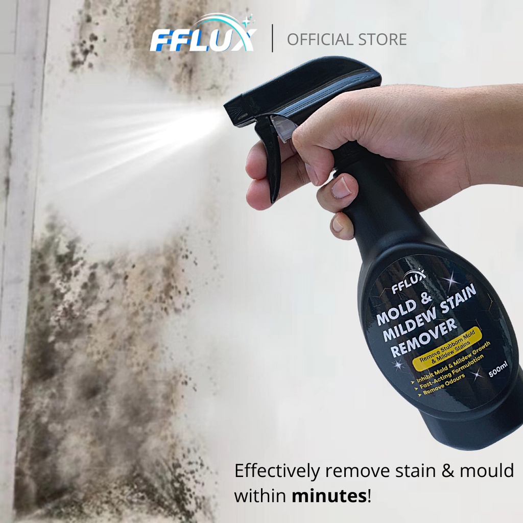 FFLUX Stain & Mold Remover 500ml Wall Stain Remover Bathroom Cleaner ...