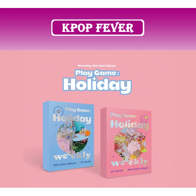WEEEKLY - PLAY GAME : HOLIDAY 4th MINI ALBUM CD PHOTOBOOK PHOTOCARD SEALED | Shopee Malaysia
