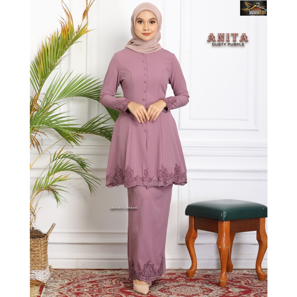 Kebarung Modern ANITA : Baju Kebaya Kurung Moden Labuh Fit Raya 2022 ...