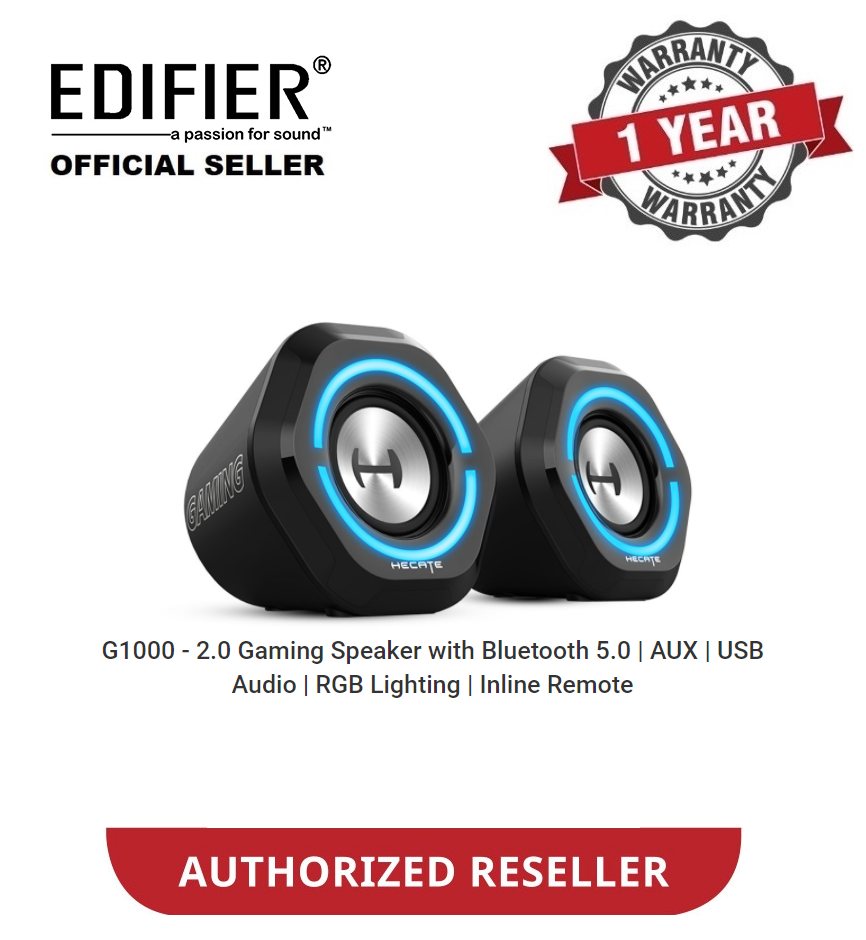 Edifier G1000 - 2.0 Gaming Speaker with Bluetooth 5.0 | AUX | USB Audio ...