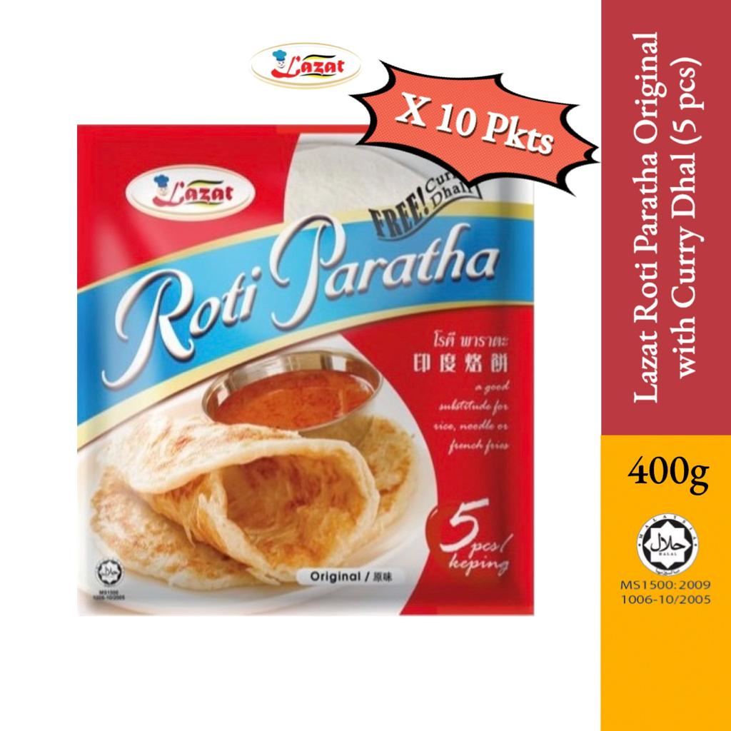 Lazat Roti Prata/ Roti Paratha /Roti Canai Original Frozen Free Dhal ...