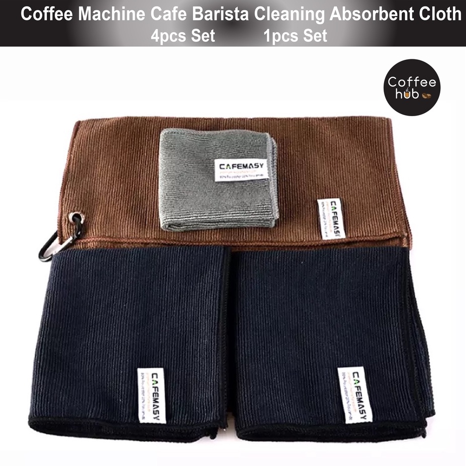 (Ready Stock)Coffee Machine Cafe Bar Counter Barista Microfiber Towel ...