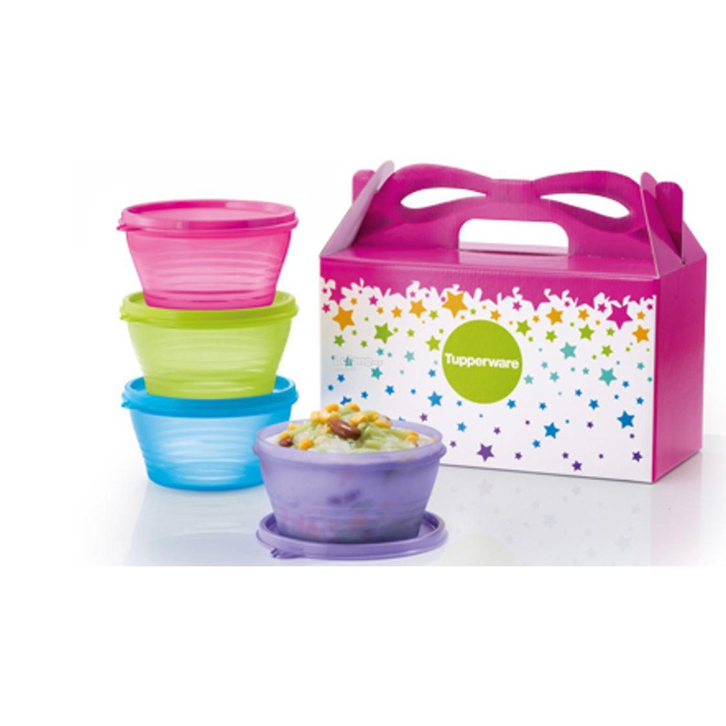 Tupperware Snack N Go Gift Set 500ml (4) | Shopee Malaysia