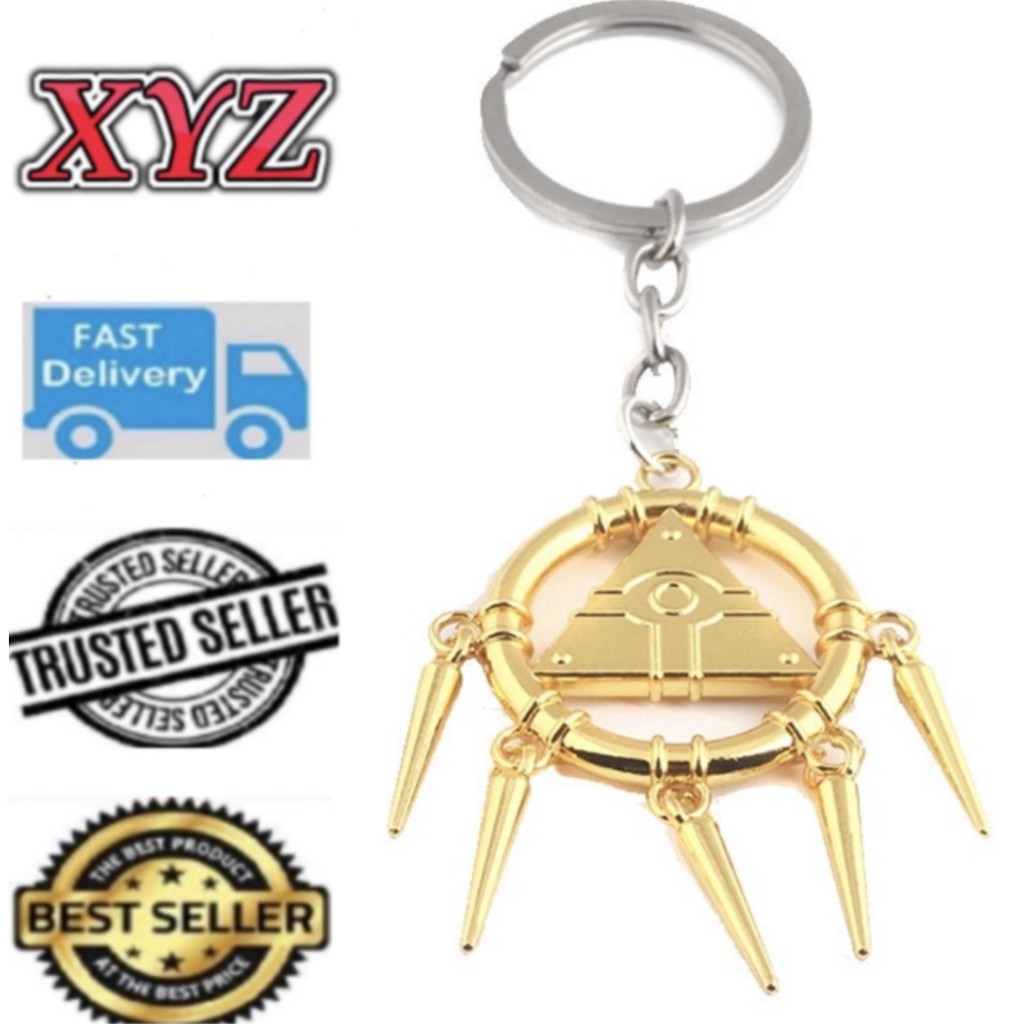Yugioh Millenium Ring Golden KEYCHAIN (100% Ready Stock Fast Postage ...