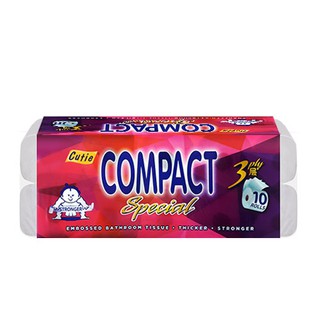 Cutie Compact Special 3 Ply Bathroom Tissue 10 rolls | Shopee Malaysia