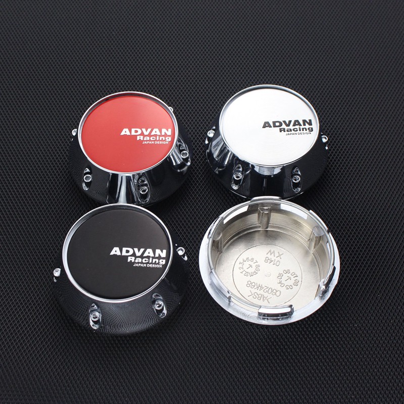 4pcs advan wheel cover for rims 68mm OD/62mm ID car styling advan ...