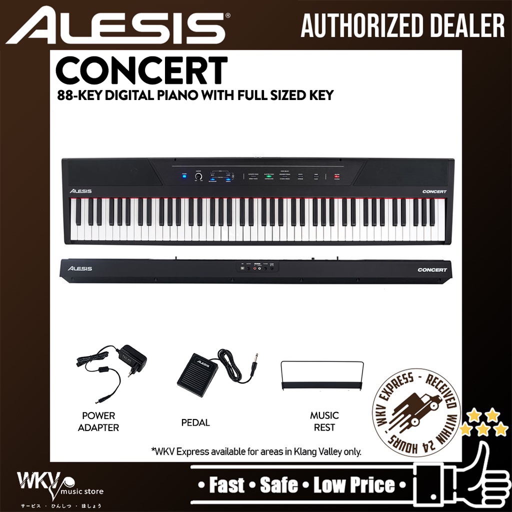 Alesis Concert 88 Key Digital Piano with Full Sized Keys | Shopee Malaysia