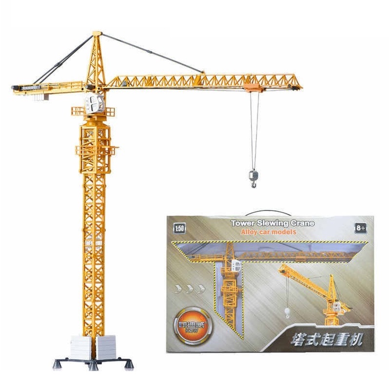 Kaidiwei (KDW) 1-50 Kenderaan Pembinaan Tower Slewing Crane Diecast ...