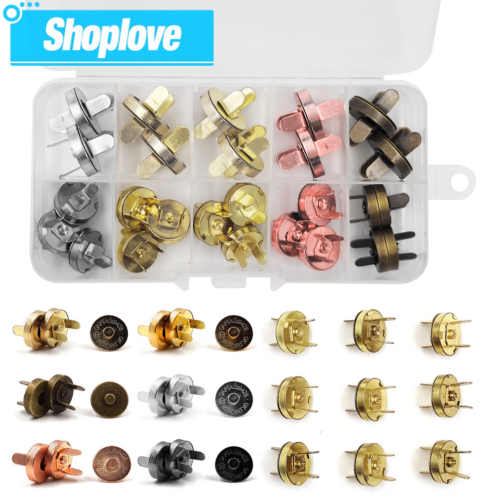 14mm/18mm Magnet Butang Magnetic Snap Fasteners Clasps With Box For ...