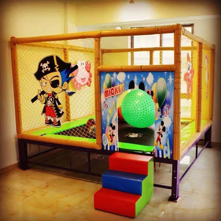 Cartoon Trampoline Jumping Bed Playground Park Indoor Outdoor ...