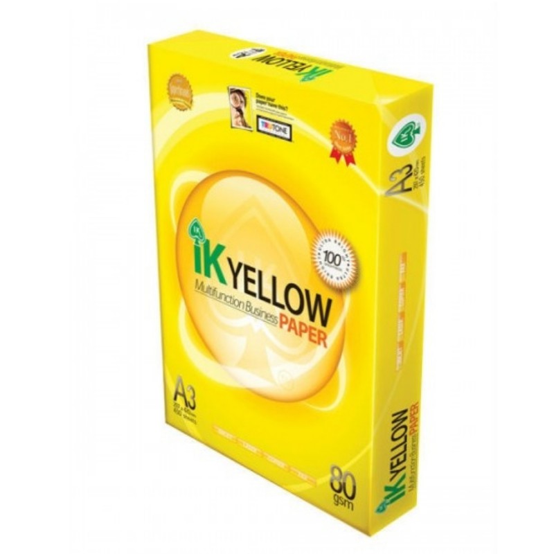 IK Yellow A3 Paper 80gsm 500 Sheets | Shopee Malaysia