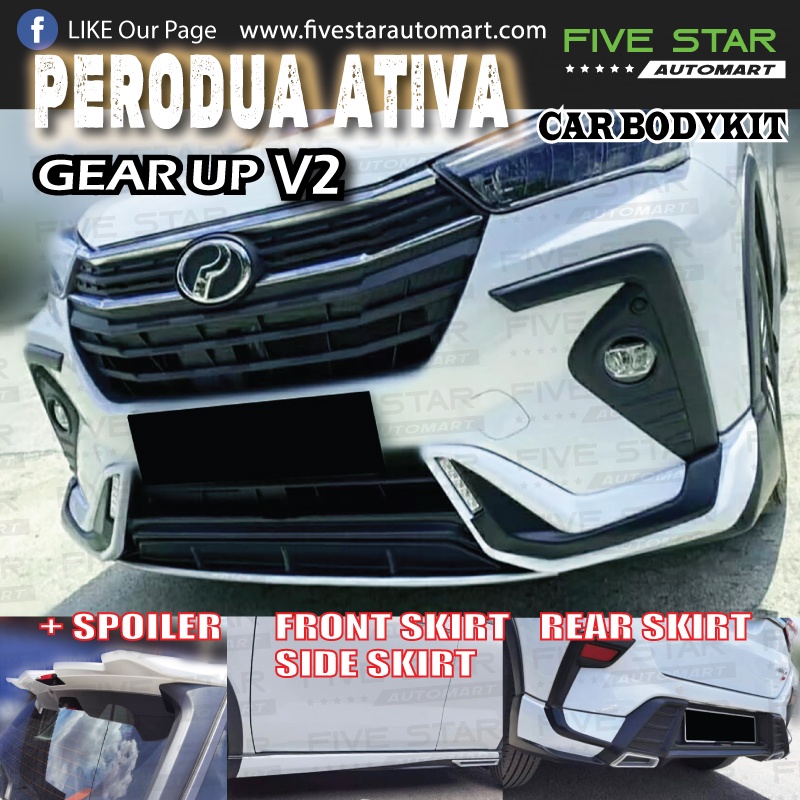 Perodua Ativa Gear Up V2 Full Set Bodykit ABS | Shopee Malaysia