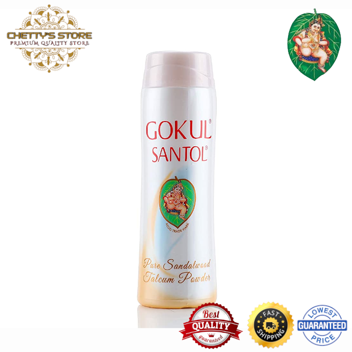Gokul Santol Pure Sandalwood Talcum Powder 70g/140g/300g | Shopee Malaysia